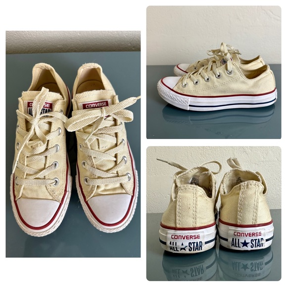 Converse | Shoes | Converse All Star Natural Cream White Sneakers Shoes ...